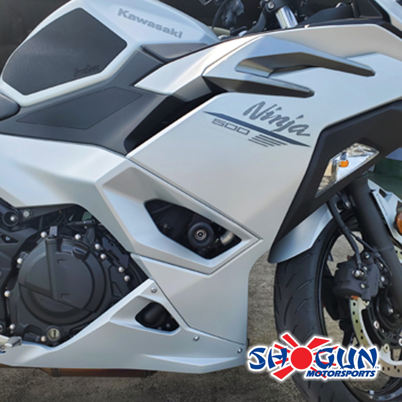 Shogun Motorsports Kawasaki Ninja 500 Z500 24-25 NO CUT Black Frame ...